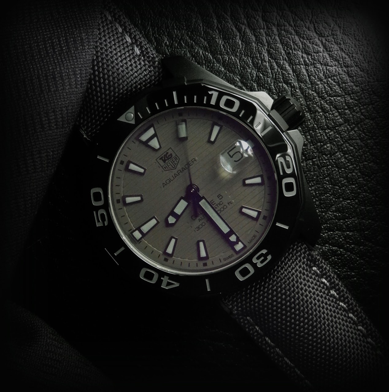 TAG Heuer - TAG Heuer 41mm Aquaracer Black Phantom: Where light and ...