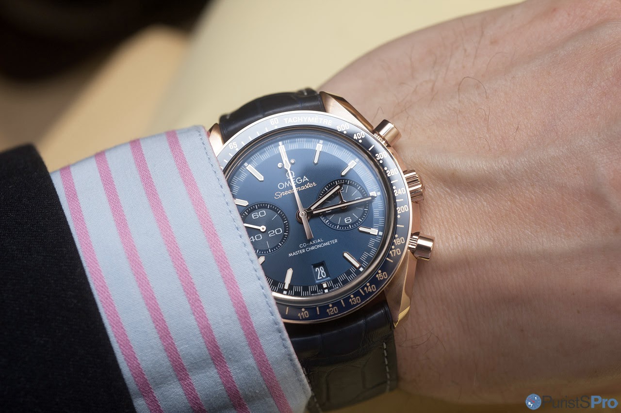 Omega - Sedna™-Gold with a blue dial