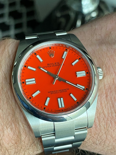 Rolex - the colors do pop up more outside under the sun...but it more ...