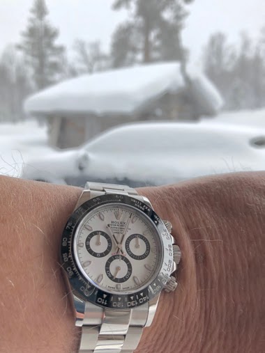 Rolex - We got 10 cm of snow in just a couple of hours