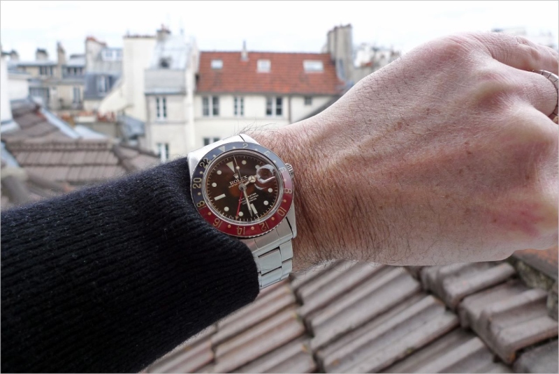 Rolex - Rolex GMT Master 6542 Winter Wrist shot.
