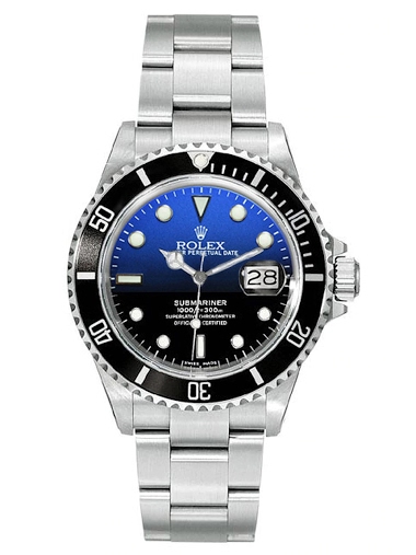 Rolex - Custom black/blue dial on a stainless Submariner?