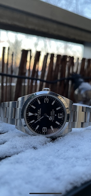 Rolex - Woke up to frost and snow.