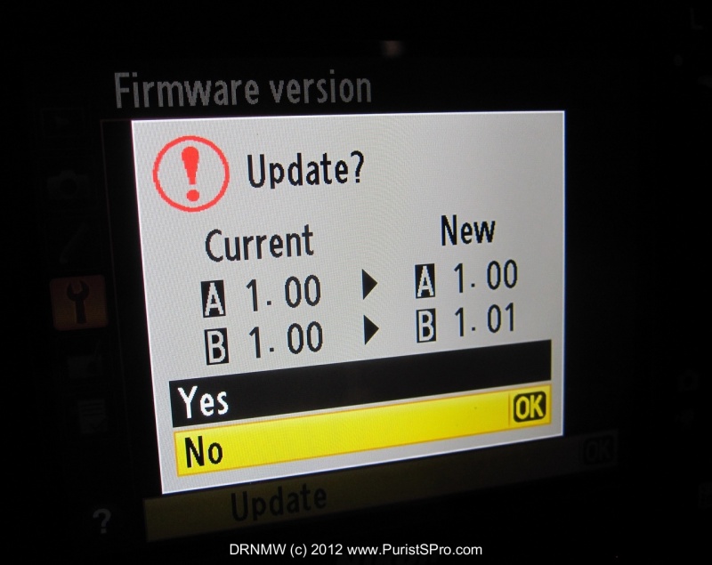 TimeOut - NIKON D800/D800E firmware UPDATE