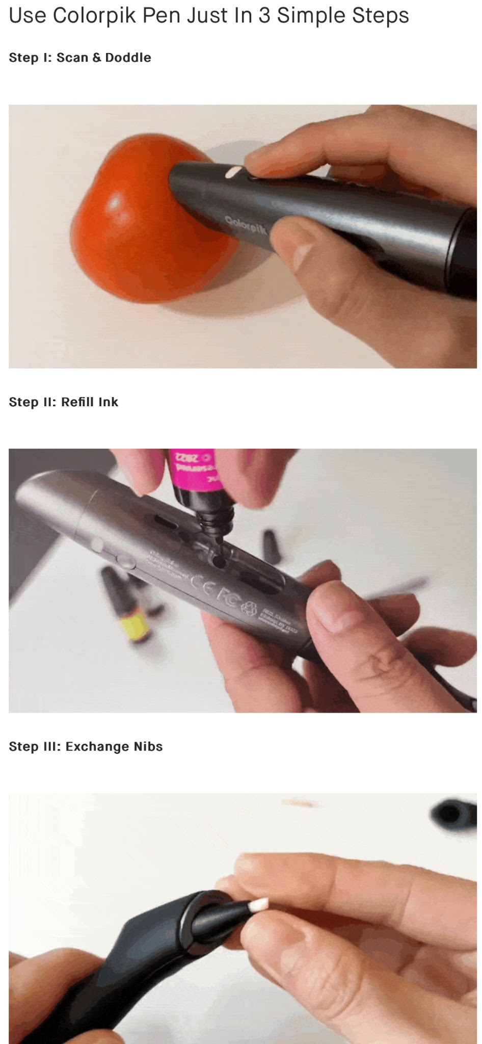 Article discusses hand-held scanner/color-generating/marker pen for ...
