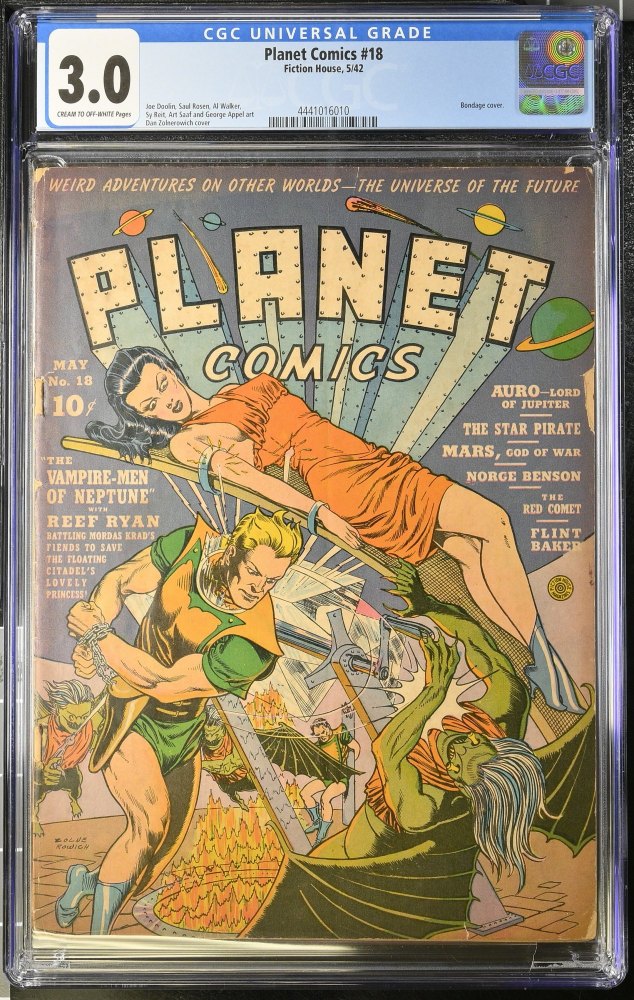 Planet Comics #18 CGC GD/VG 3.0 Bondage Cover! | Buy Comics