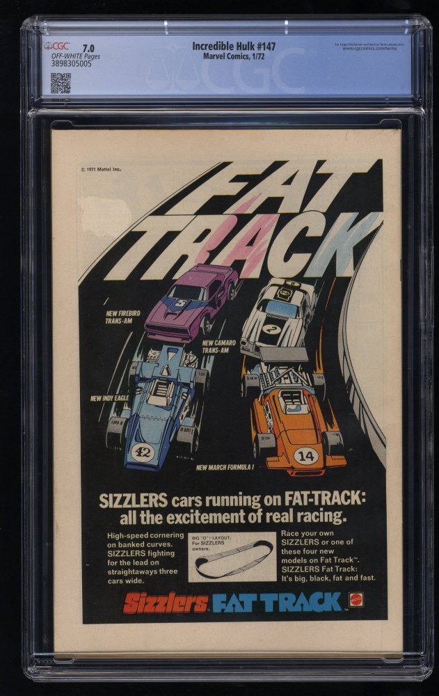 Incredible Hulk (1962) #147 CGC FN/VF 7.0 Off White Doc Samson ...