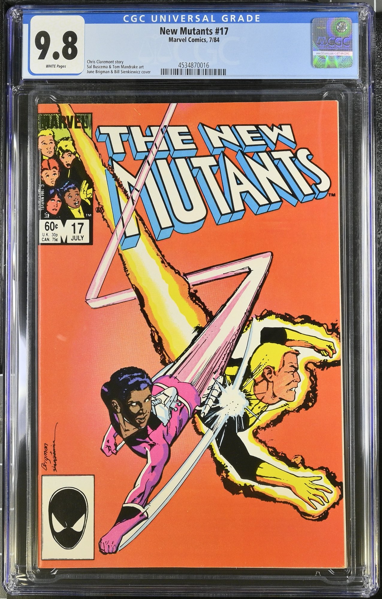 New Mutants #17 CGC NM/M 9.8 White Pages | Buy Comics