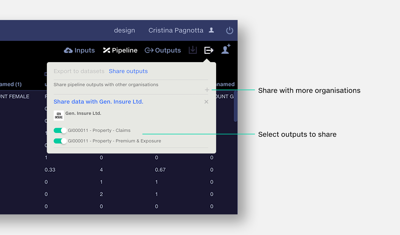 Quantemplate – Inputs and outputs