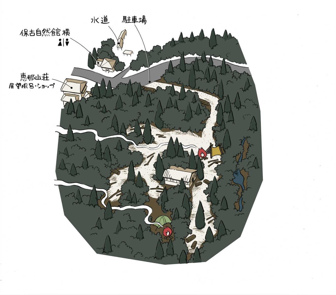 天空の森野営キャンプフィールドBushcraft HOKO｜楽天トラベルキャンプ
