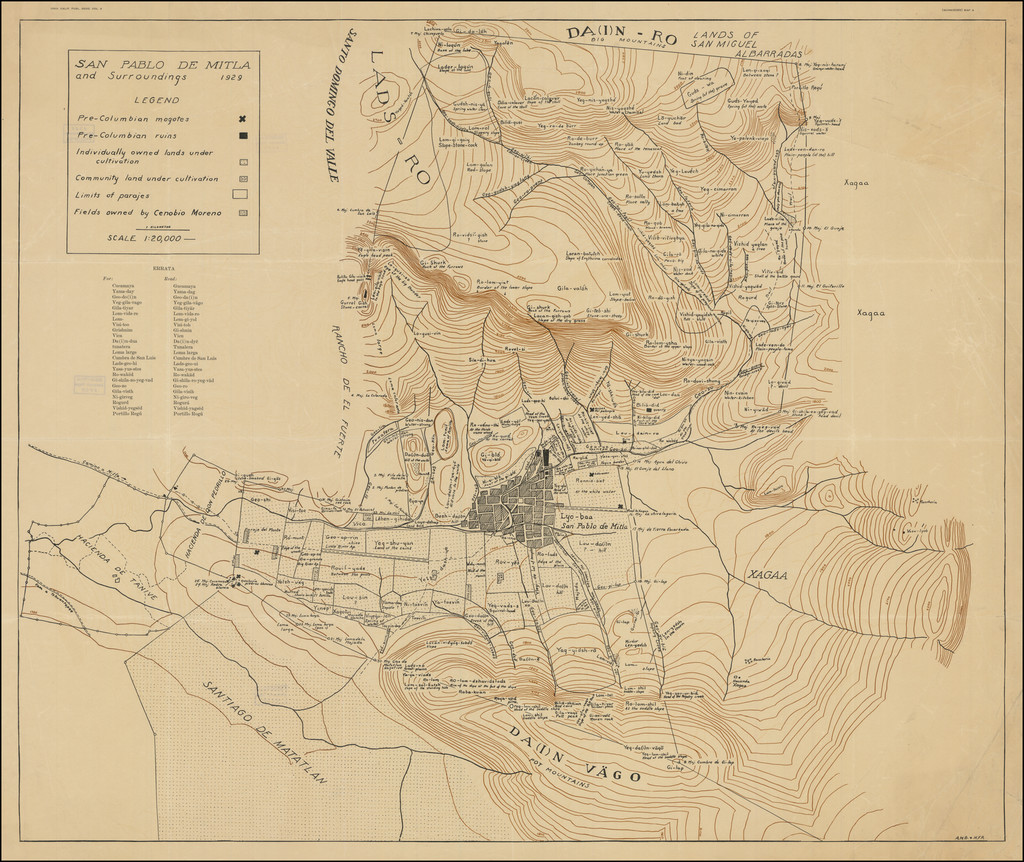 San Pablo de Mitla and Surroundings 1929 - Barry Lawrence Ruderman ...