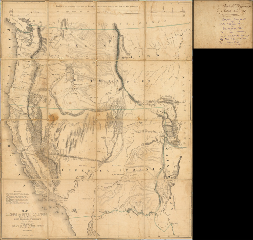 Forty Niners Gold Rush Map Which Was The Safest Route To Take From The