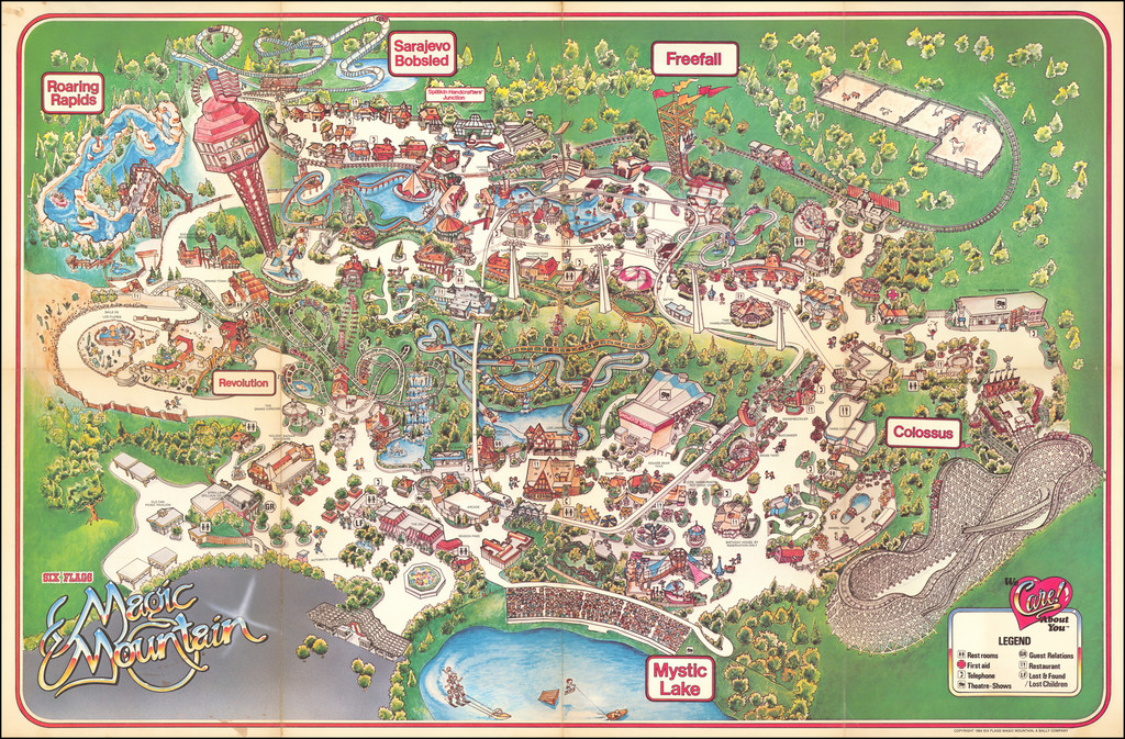 Six Flags Magic Mountain Map 1976 Introgression And Disruption Of