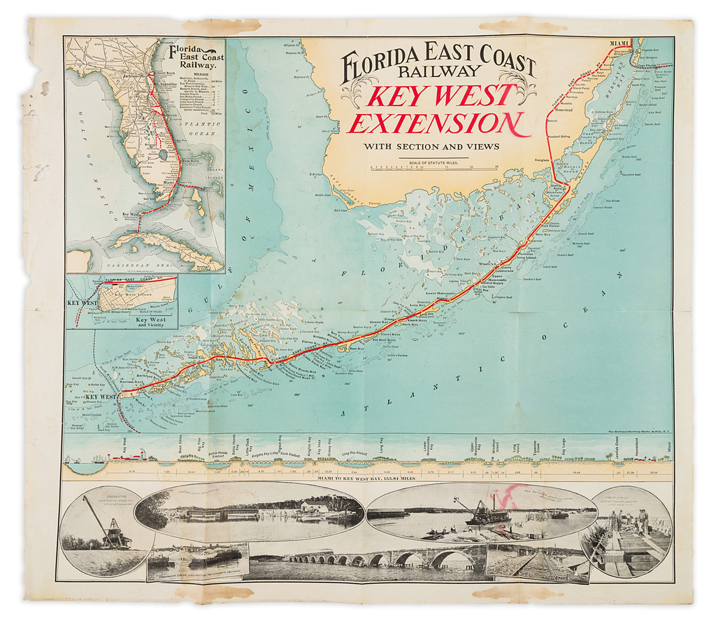 Map Caribbean Key West Florida