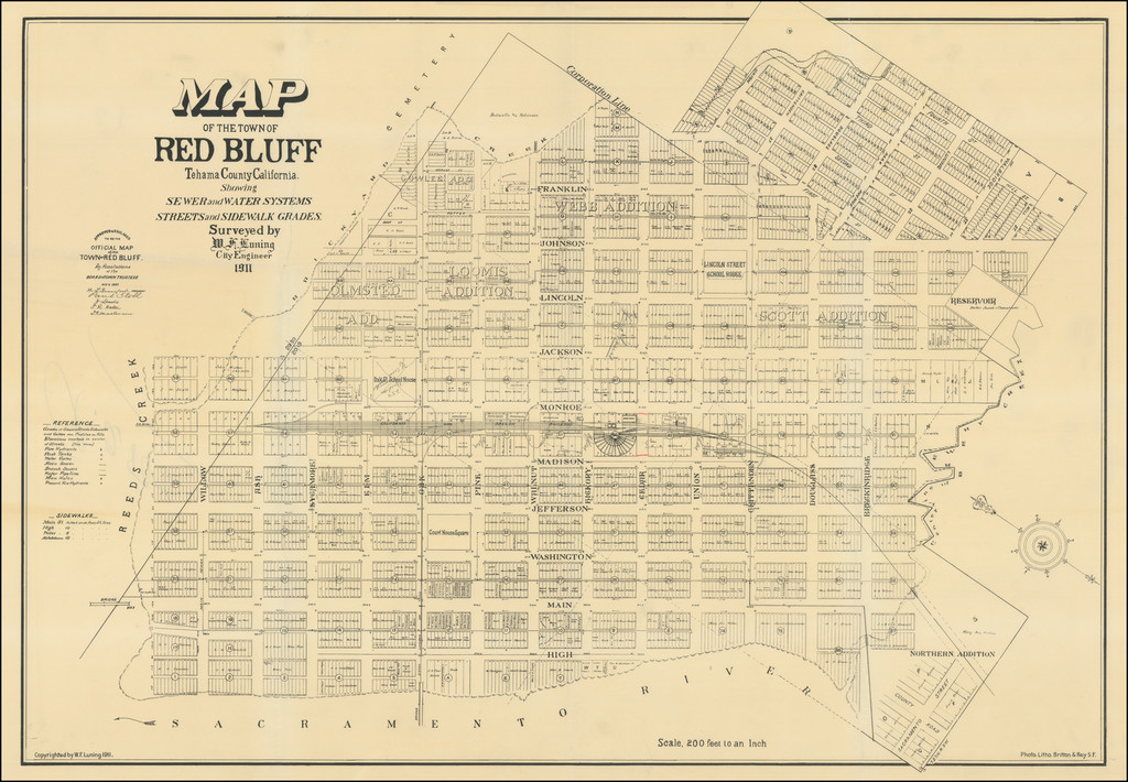 Mapa De Red Bluff, California Red Bluff, CA BLM Minerals Mgmt.