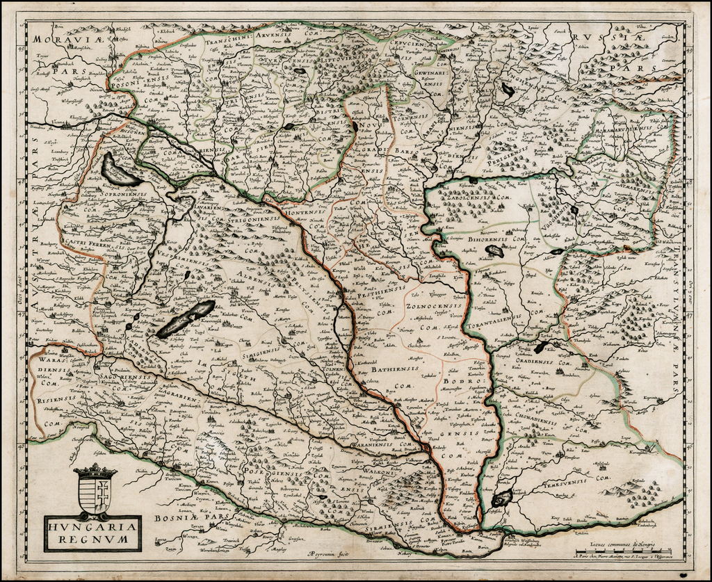 Hungaria Regnum - Barry Lawrence Ruderman Antique Maps Inc.