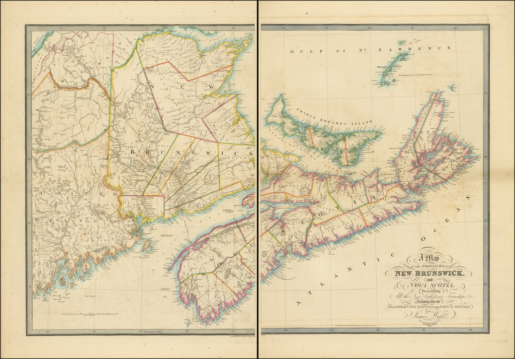 Historical Maps Of Nova Scotia Historic Map Nova Scotia Canada