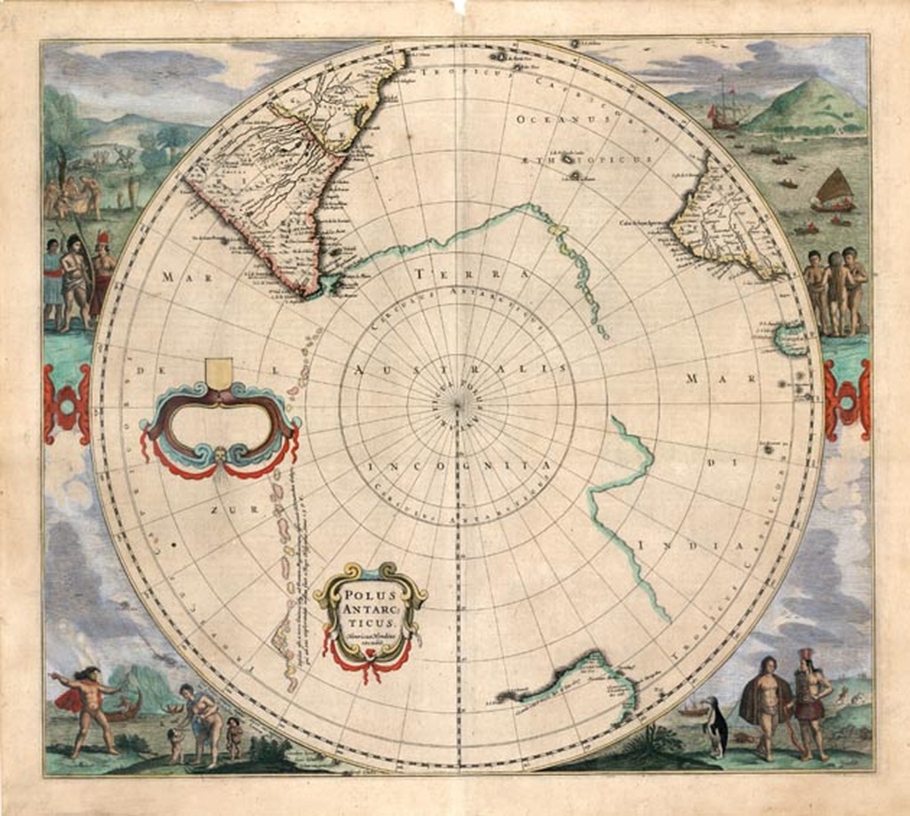 Polus Antarcticus. Henricus Hondius excudit - Barry Lawrence Ruderman ...
