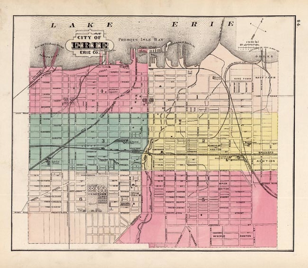 City of Erie . . . - Barry Lawrence Ruderman Antique Maps Inc.