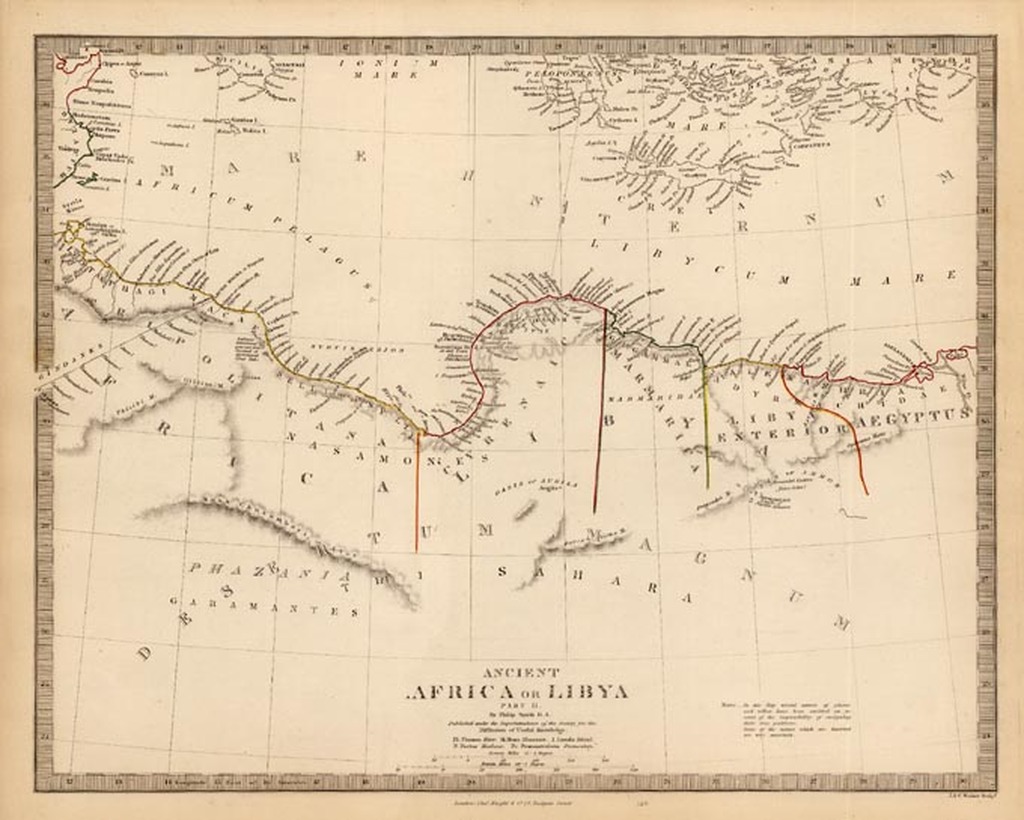 Ancient Africa or Libya Part II - Barry Lawrence Ruderman Antique Maps Inc.