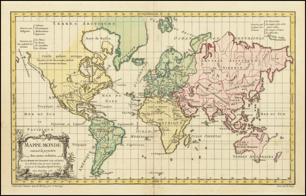 [ World ] Mappe-Monde suivant la projection des cartes réduites ...