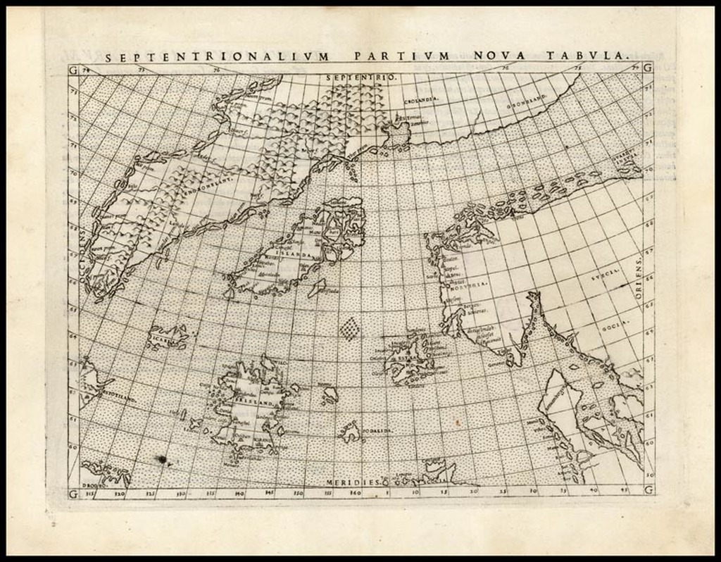 Septentrionalium Partium Nova Tabula - Barry Lawrence Ruderman Antique ...