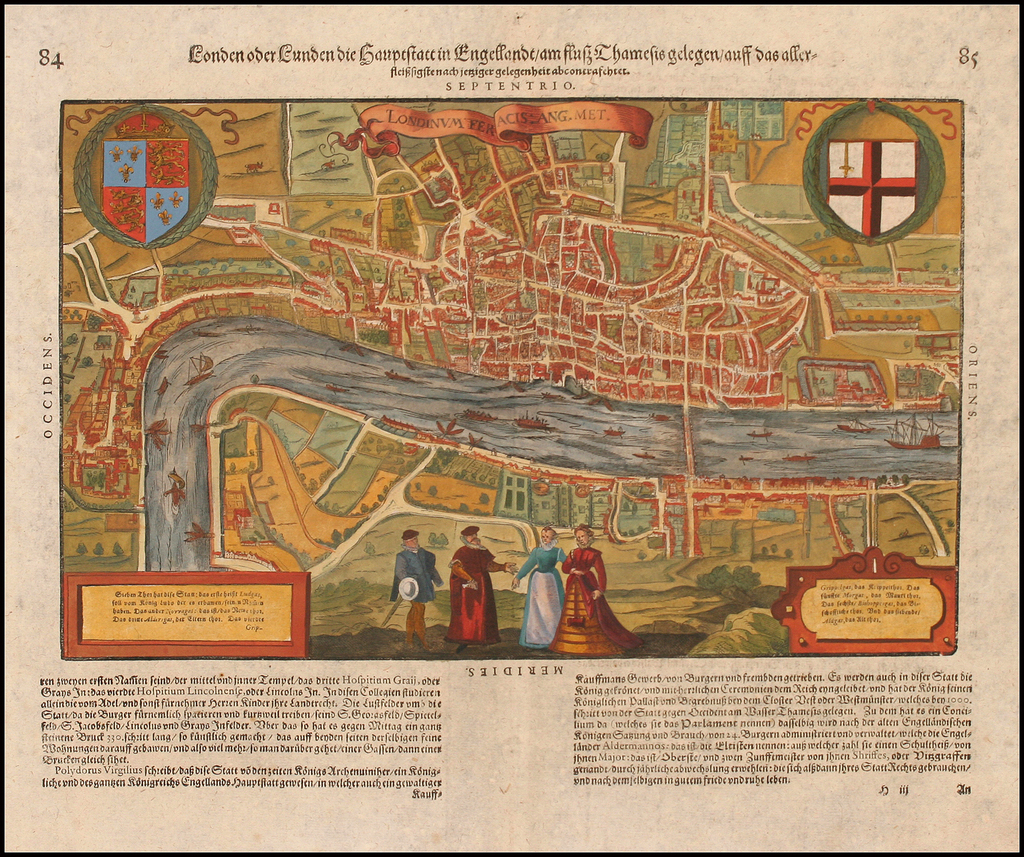 Londinum Feracis: Ang. Met. - Barry Lawrence Ruderman Antique Maps Inc.