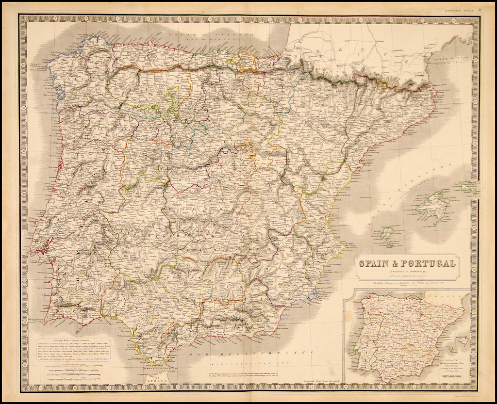 Spain & Portugal - Barry Lawrence Ruderman Antique Maps Inc.