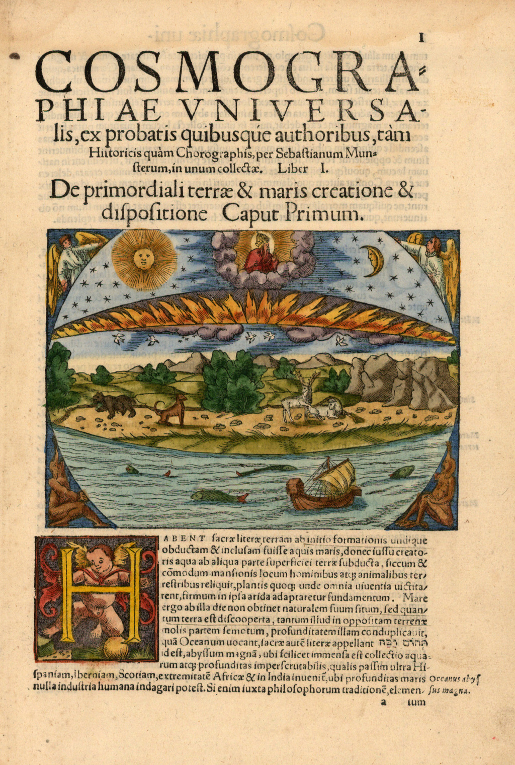 De primordiali terrae maris creatione & dispositione Caput Pimum ...