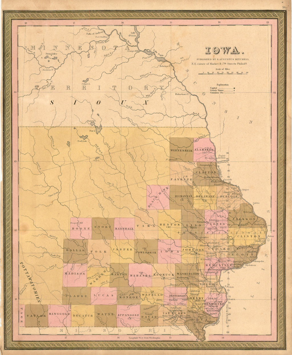 Iowa - Barry Lawrence Ruderman Antique Maps Inc.