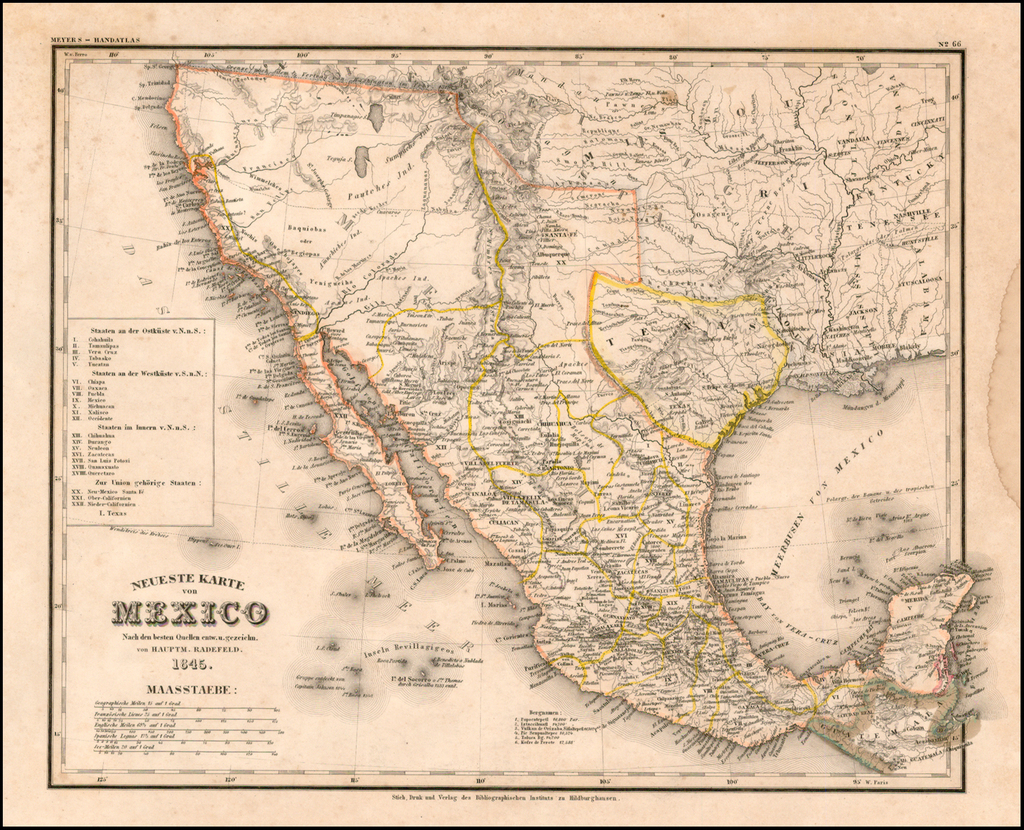 Neueste Karte von Mexico . . .1845 [Texas as a Republic] - Barry ...