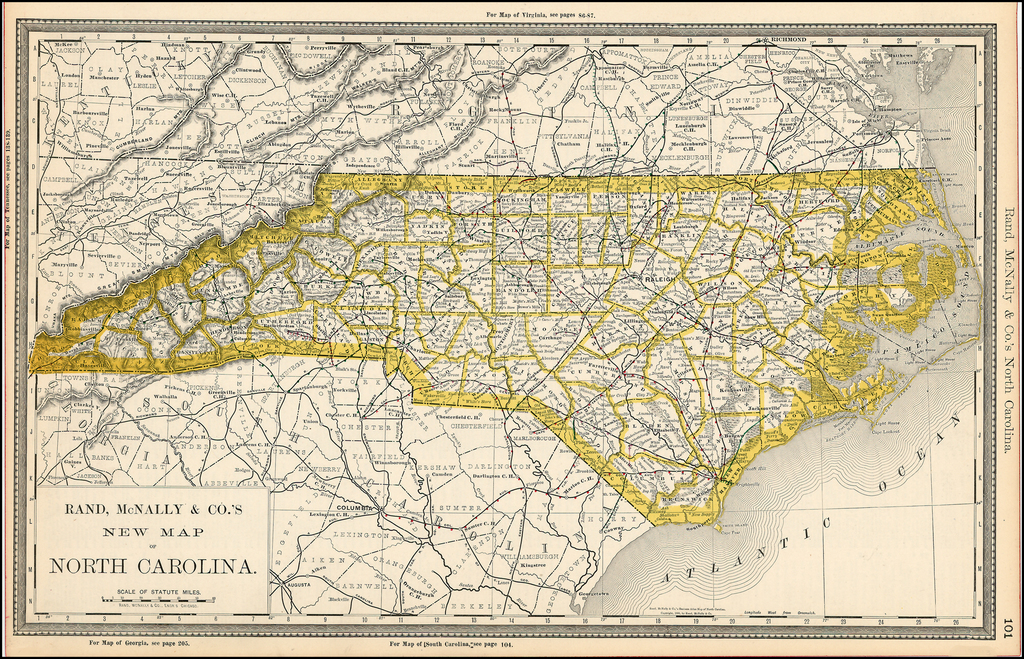 North Carolina Road Map Printable