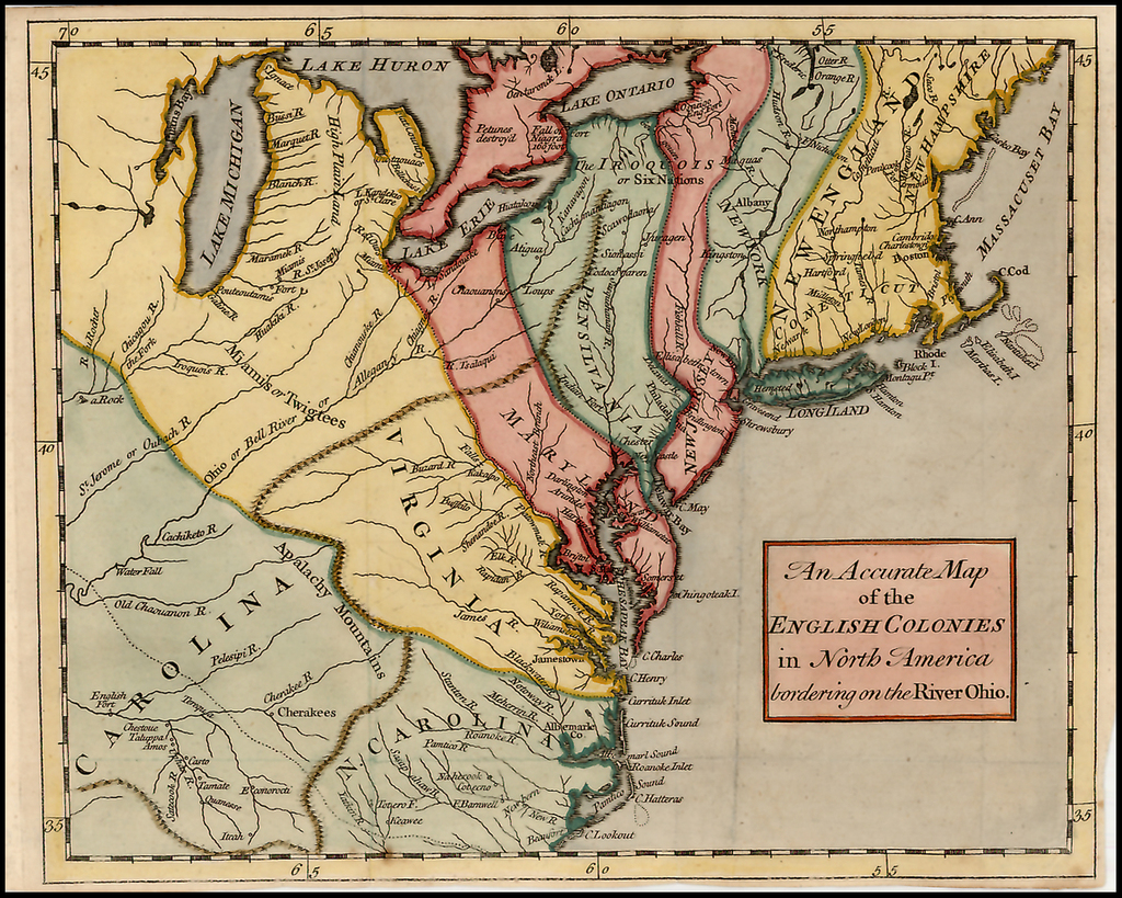 Early English Colonial Settlements Map By Mapscom From A Map Of The