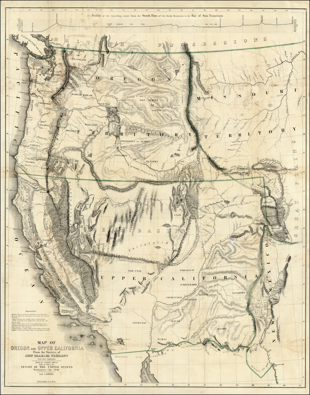 Map of Oregon and Upper California from the surveys of John Charles ...