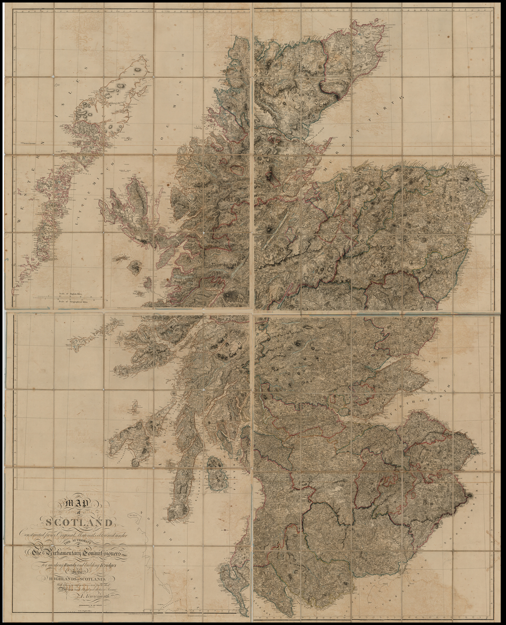 Map of Scotland constructed from original materials obtained under the ...