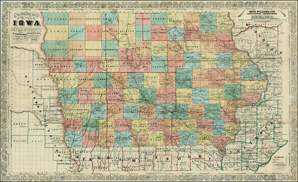 United States Map Of Iowa