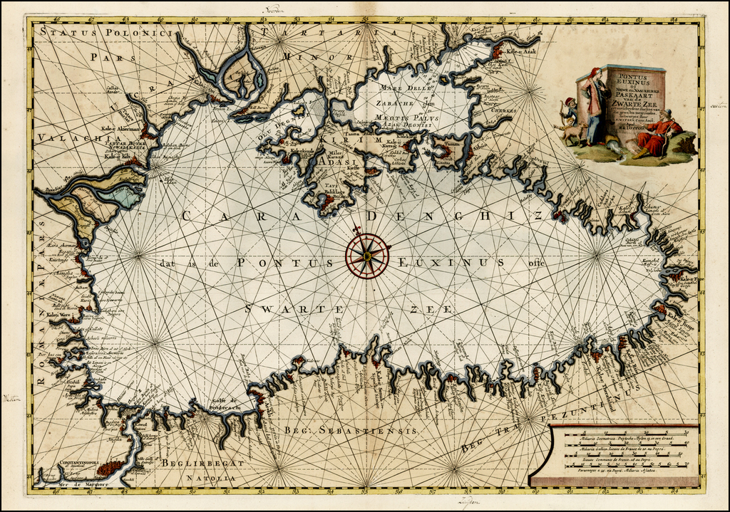 Pontus Euxinus of Niewe en Naaukeurige Paskaarte van de Zwarte Zee ...