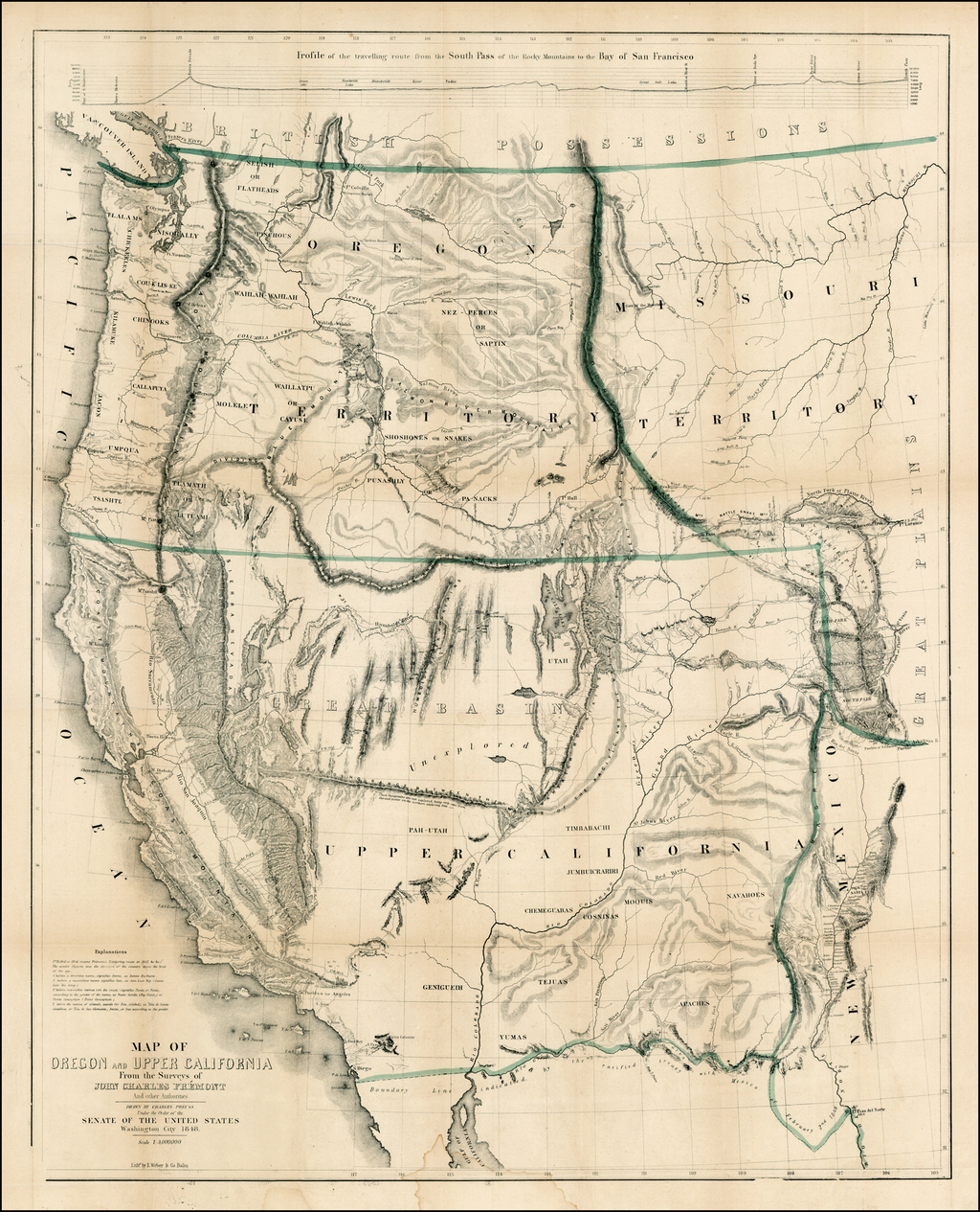 Map of Oregon and Upper California from the surveys of John Charles ...