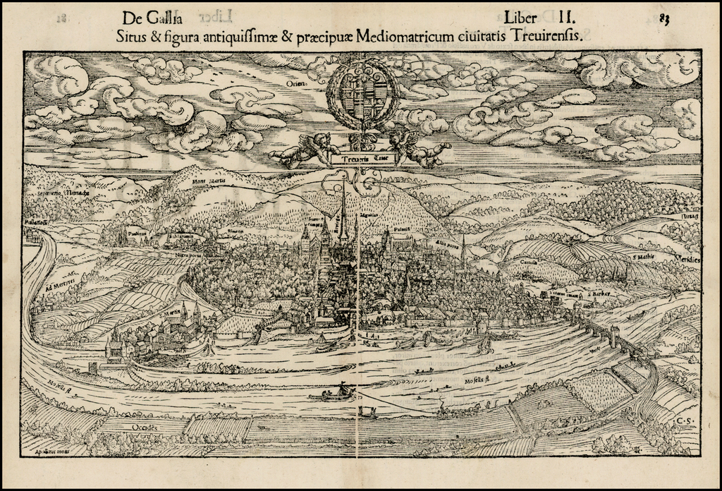 (Trier) Situs & figura antiquissimae & Praecipuae Mediomatricum ...