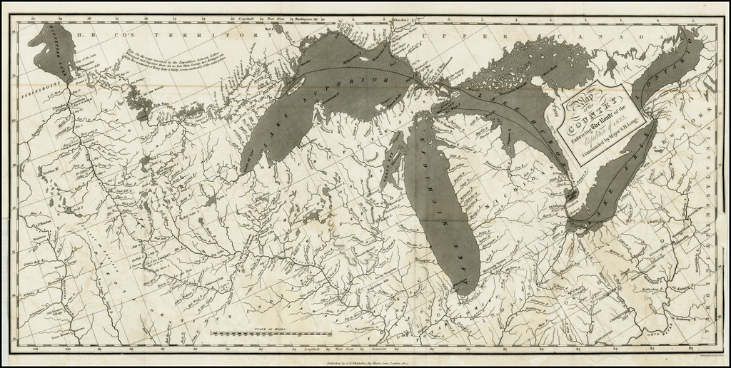 Map of the Country Embracing The Route of the Expedition of 1823 ...
