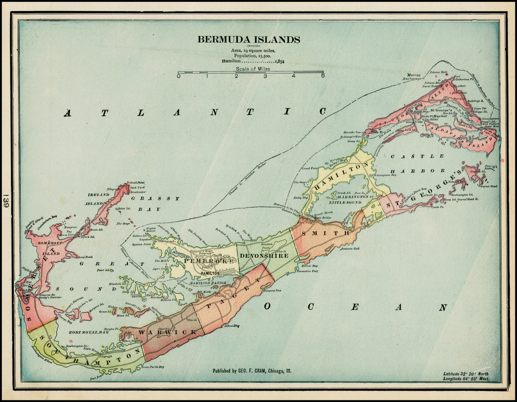 Bermuda Islands - Barry Lawrence Ruderman Antique Maps Inc.