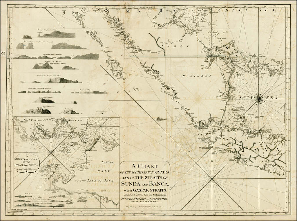 A Chart of the South Part of Sumatra and of the Straits of Sunda and ...