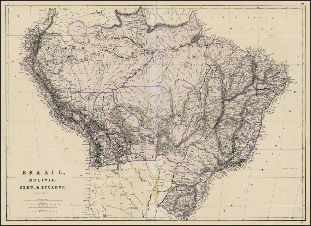 Brazil, Bolivia, Peru, & Ecuador. - Barry Lawrence Ruderman Antique ...