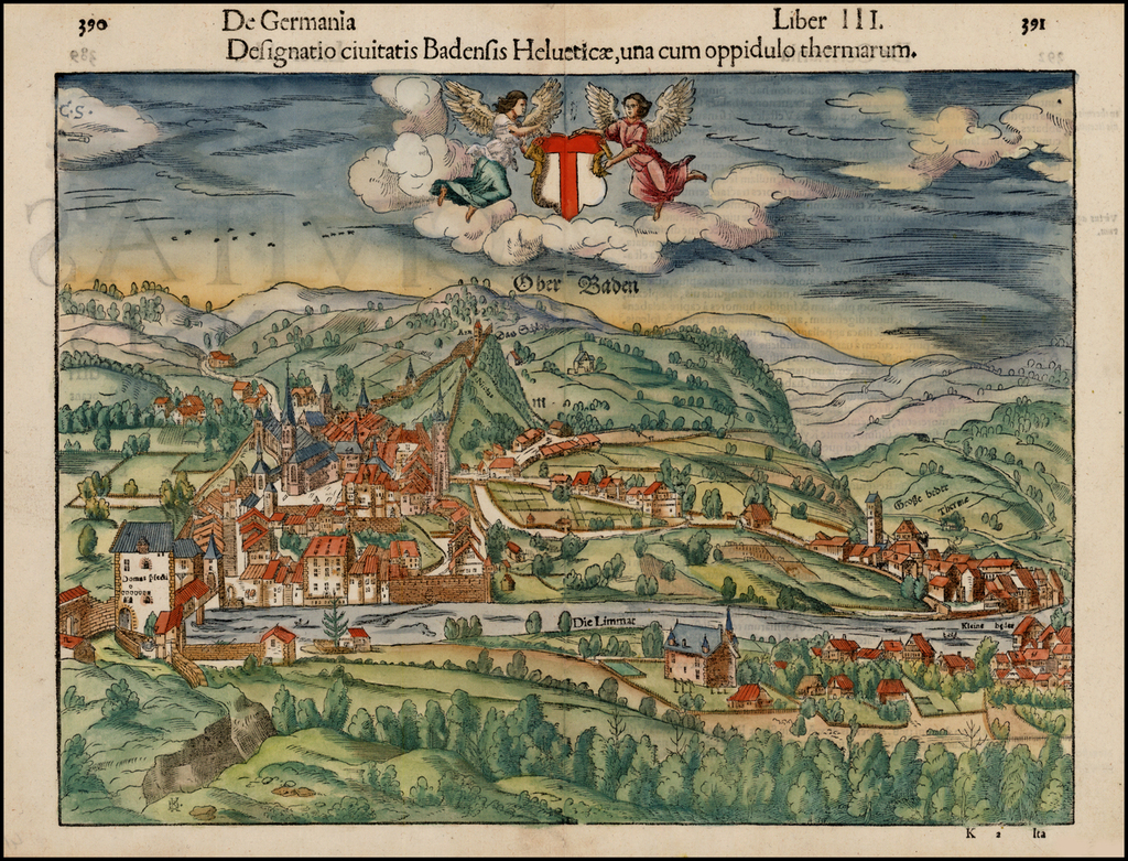 Designatio civitatis Badensis Helveticae, una cum oppidulo thermarum ...