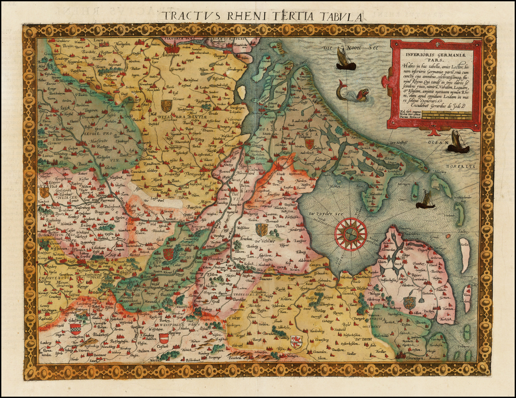 Inferioris Germaniae pars / Tractus Rheni Tertia Tabula - Barry ...