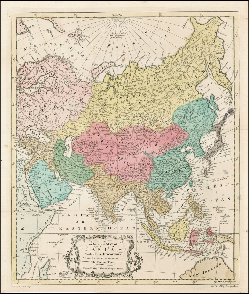 An Improv'd Map of Asia, with all the Discoveries that have been made ...