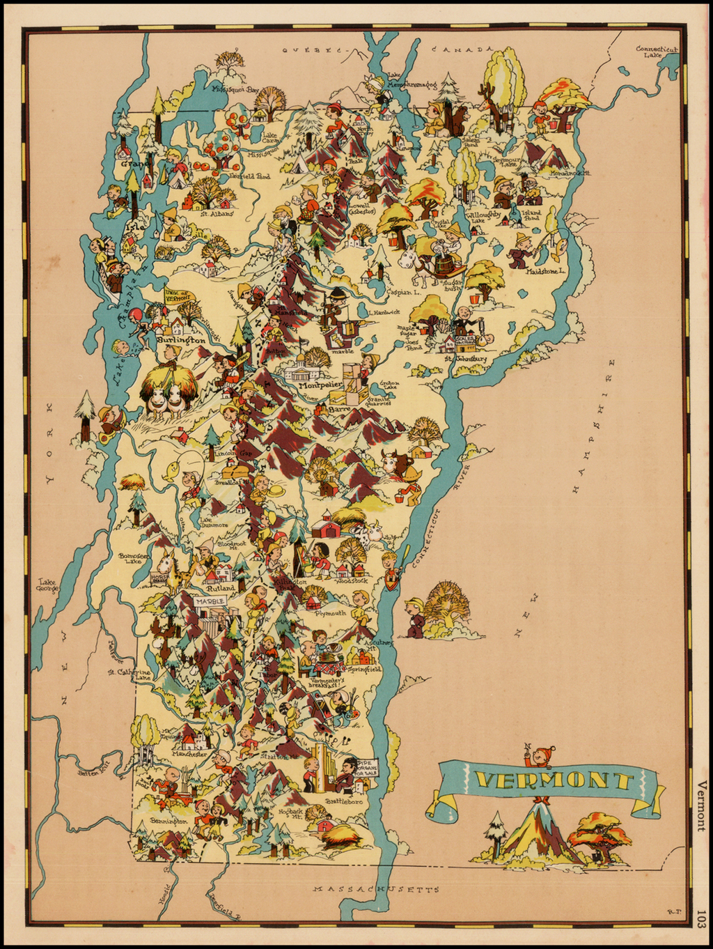 Vermont - Barry Lawrence Ruderman Antique Maps Inc.