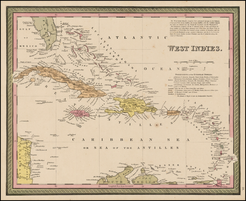 West Indies - Barry Lawrence Ruderman Antique Maps Inc.