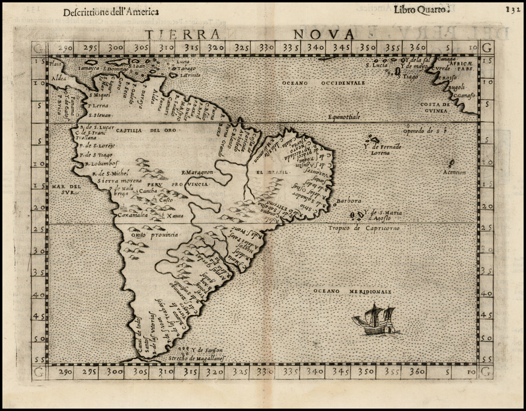 Tierra Nova [South America] - Barry Lawrence Ruderman Antique Maps Inc.