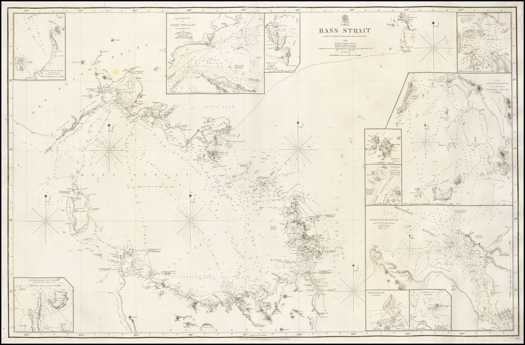 Bass Strait Surveyed by Commander J.L. Stokes and The Officers of the H ...